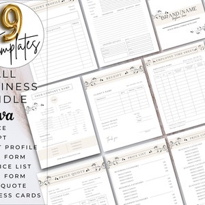 Small Business Bundle Documents Invoice Template Download - Etsy