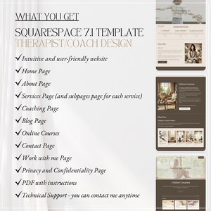 Anxiety & Depression Therapist Website Template – Editable Squarespace ...