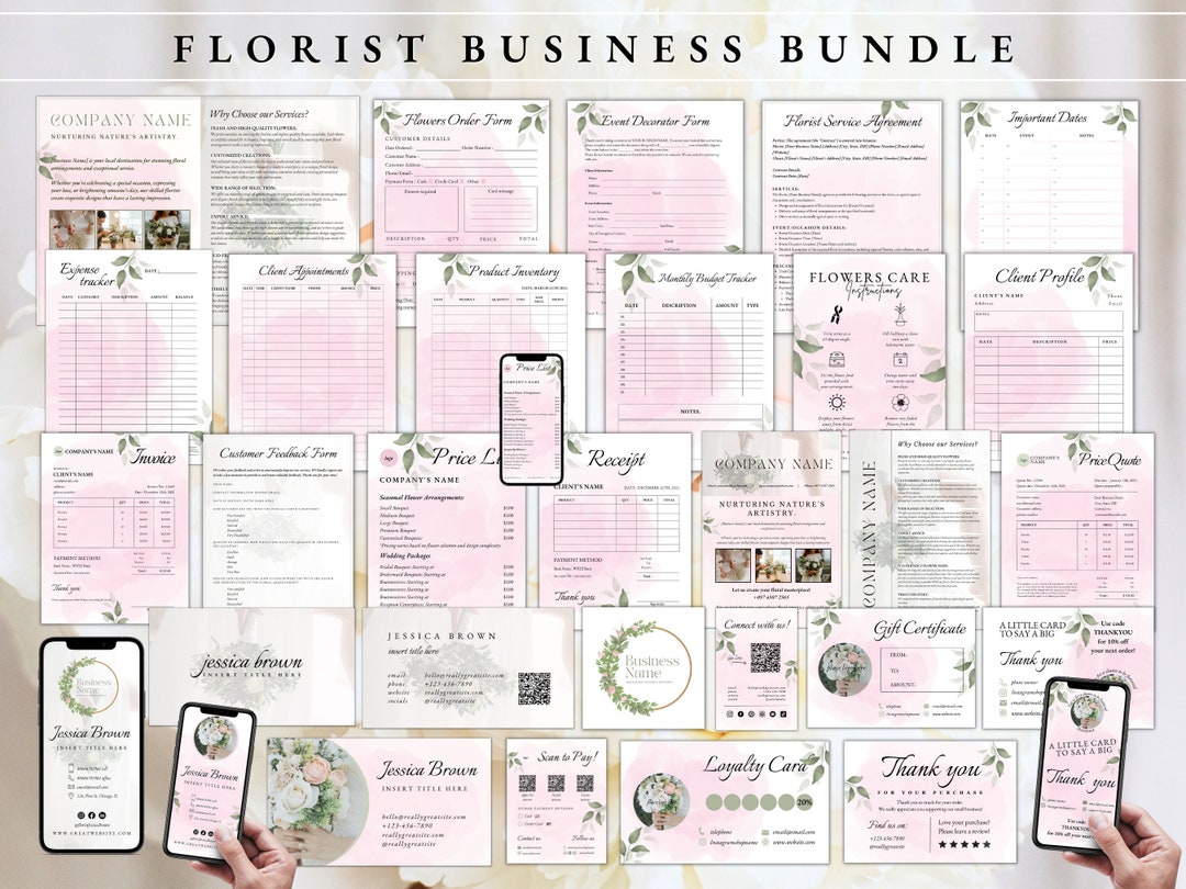 FLORIST TEMPLATES, Florist Business Card, Florist Logo Design, Florist ...