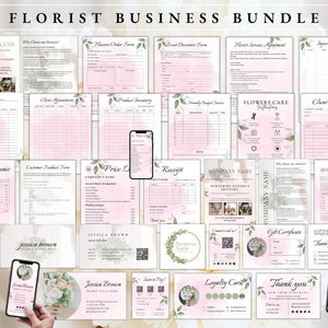 FLORIST TEMPLATES, Florist Business Card, Florist Logo Design, Florist ...