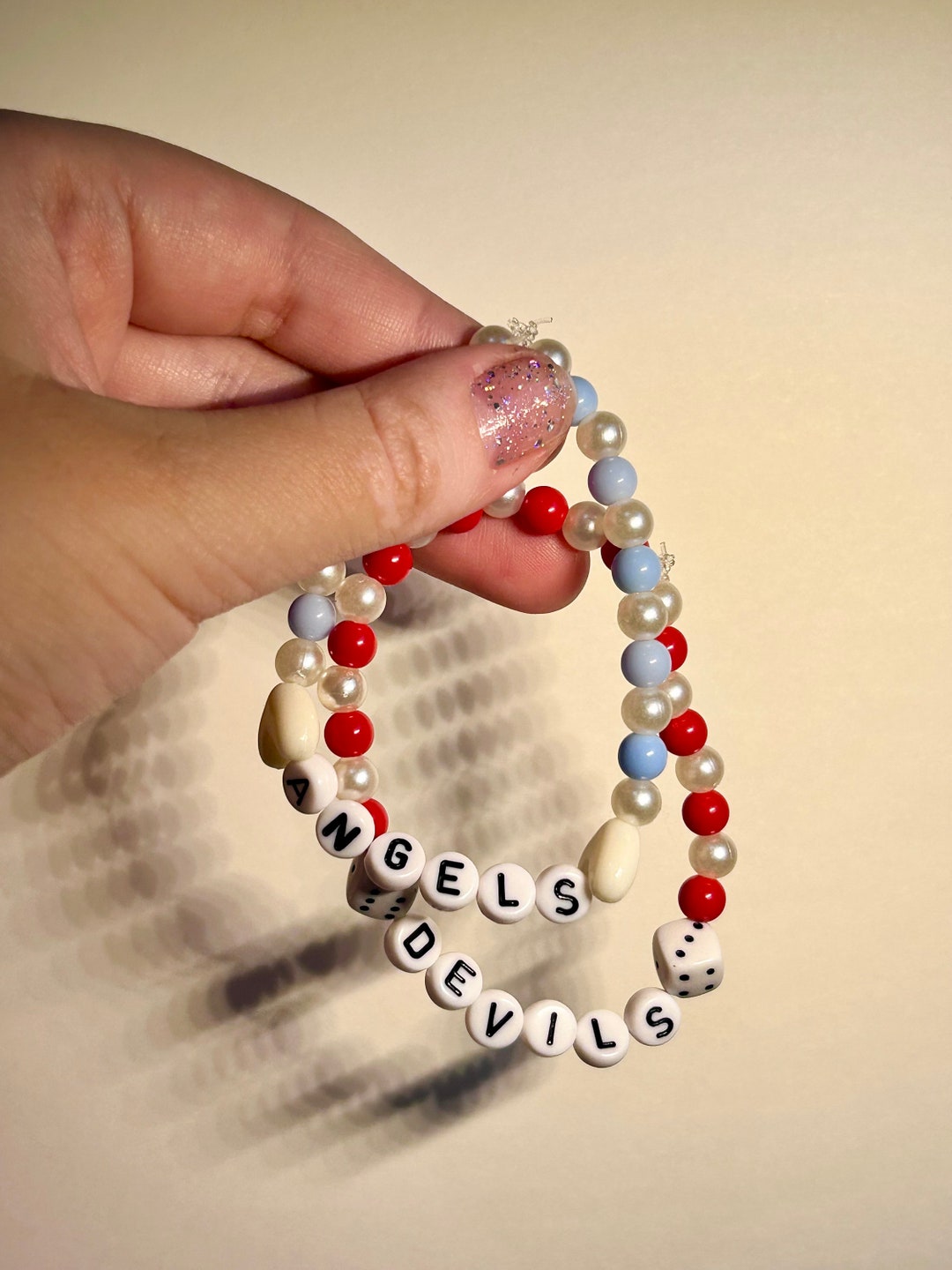 Taylor Swift Inspired Devils & Angels Pair of Handmade Beaded Bracelets - Etsy