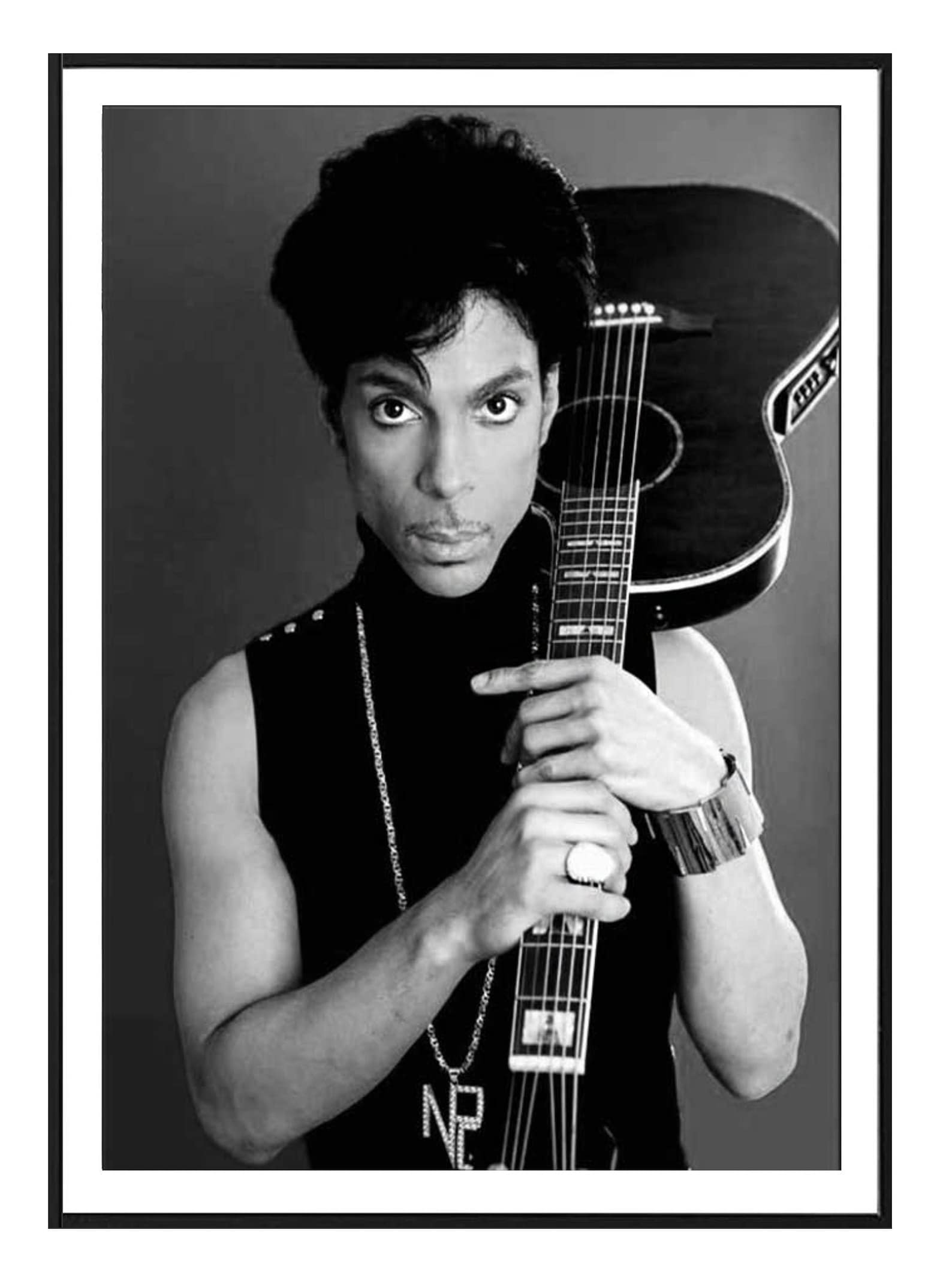PRINCE Print Art Icon Celebrity Black & White Art Poster | Etsy
