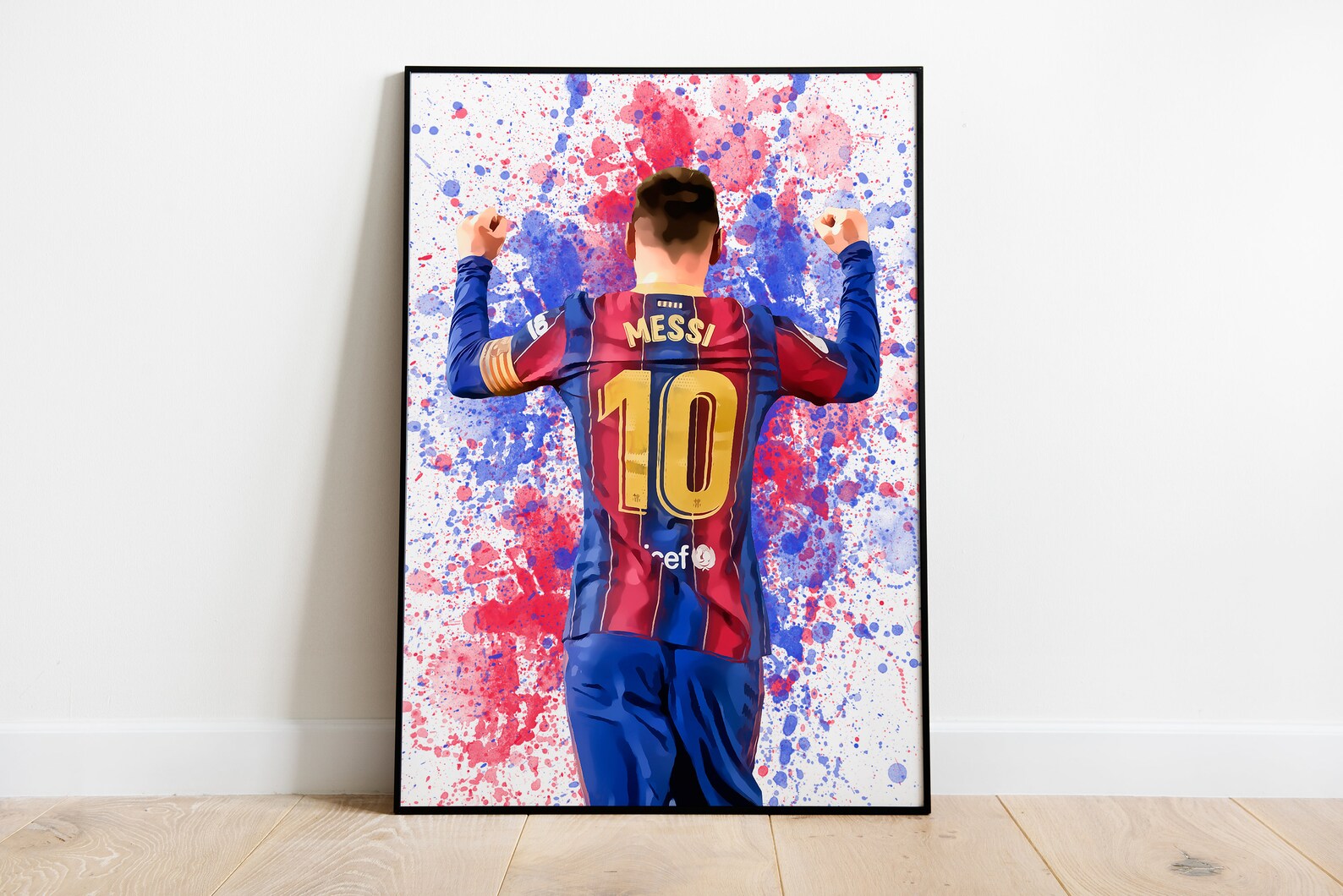 Lionel Messi Paint Splatter Poster Print | Etsy Singapore
