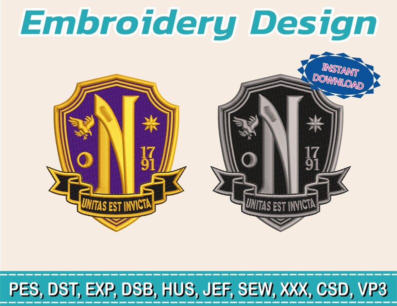 Embroidery Designs / Wednesday Addams / Addams Family / Crazy - Etsy