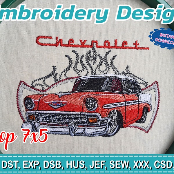 Chevrolet Embroidery Design - Etsy
