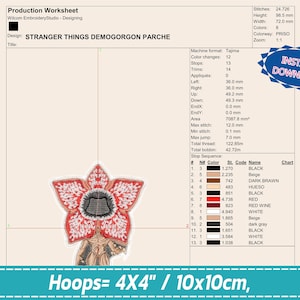 Embroidery Designs / Demogorgon Stranger Things / Demogorgon Patch / - Etsy