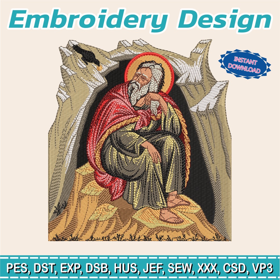 Embroidery Design / Prophet Elias / Religious Embroidery / - Etsy