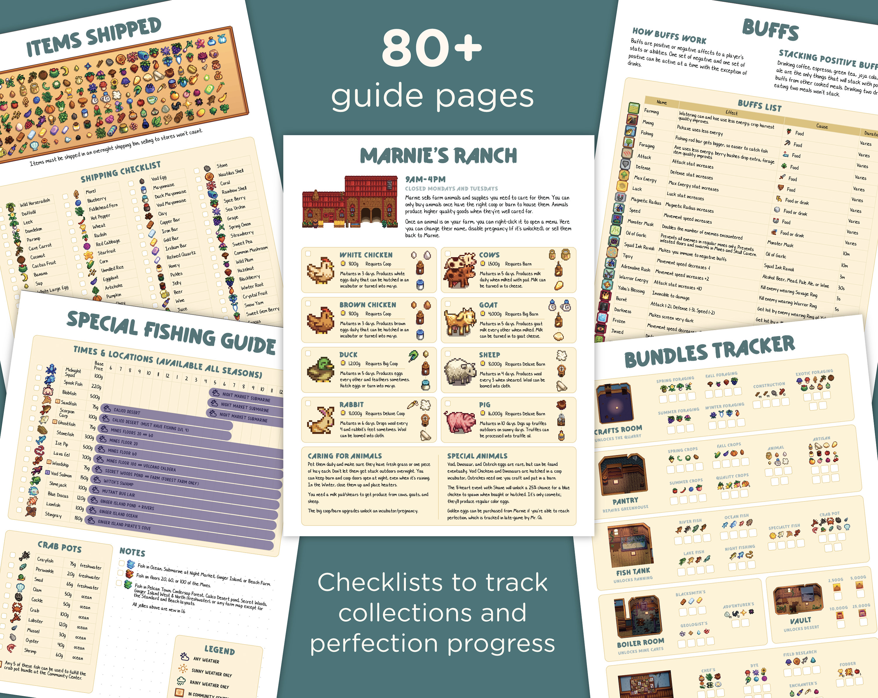 Stardew Valley Printable Game Guide & Planner - Etsy