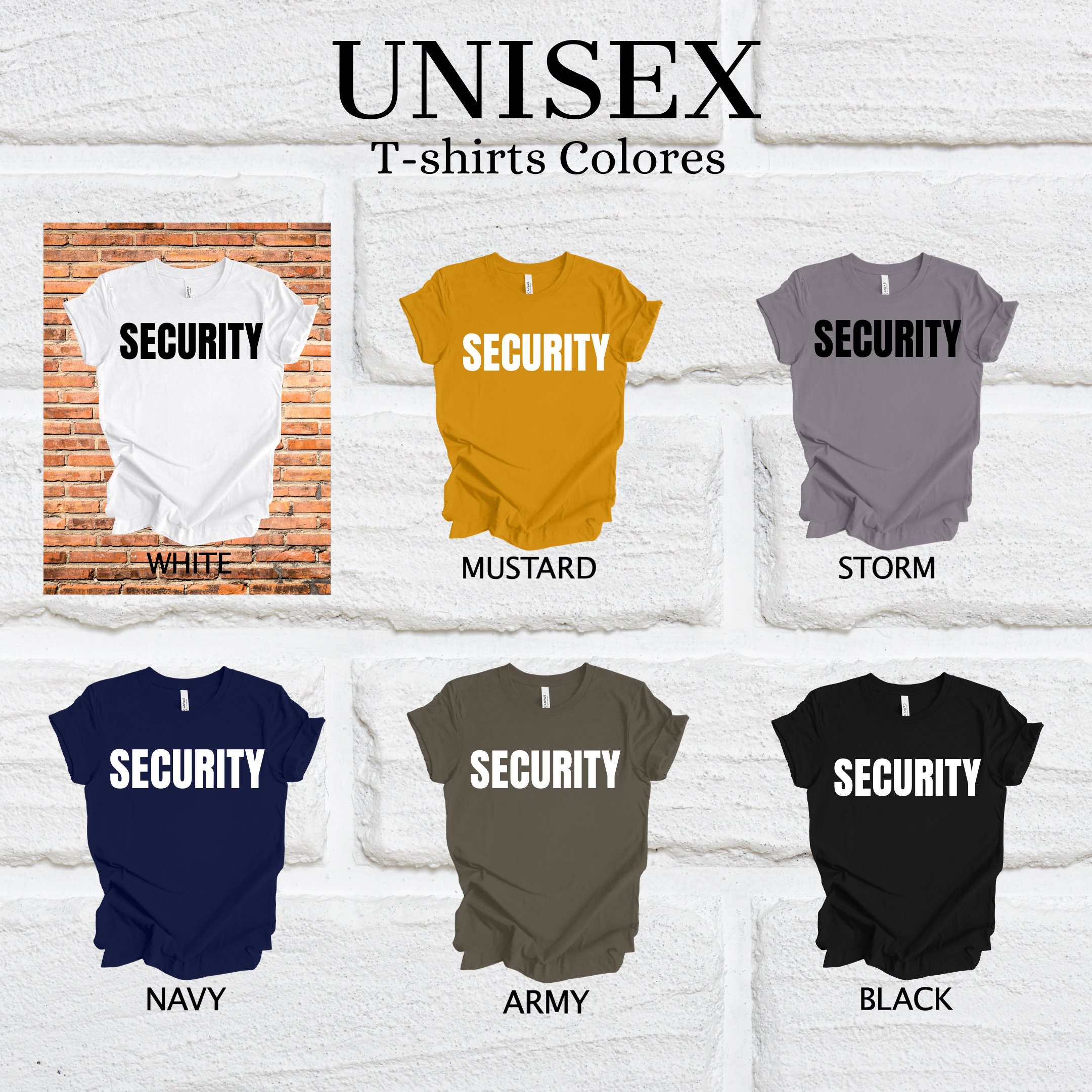 Security Shirts Security Guard T-shirts Security Black - Etsy