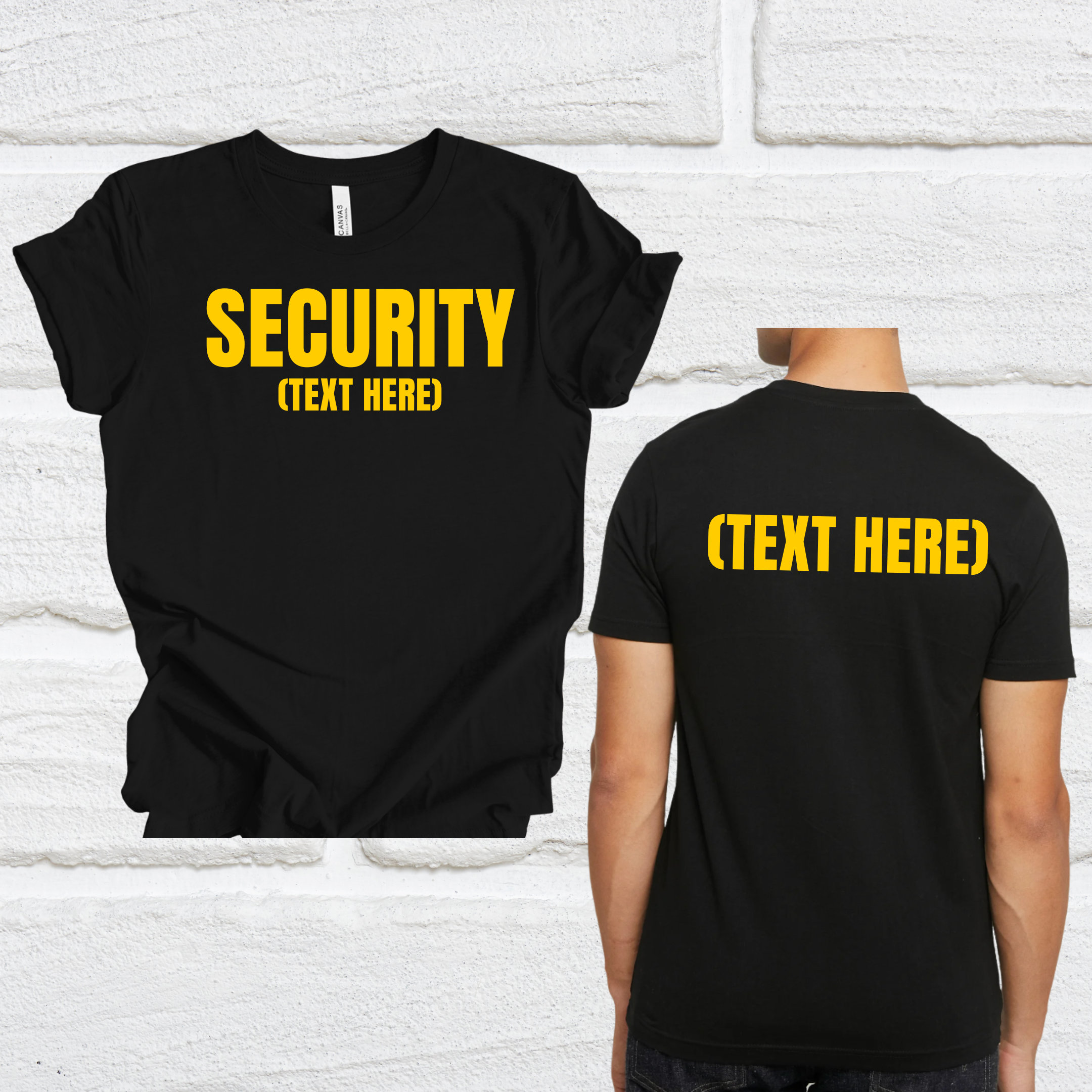 Security T-shirts, Security Customized Unisex Tshirt, Personalized ...