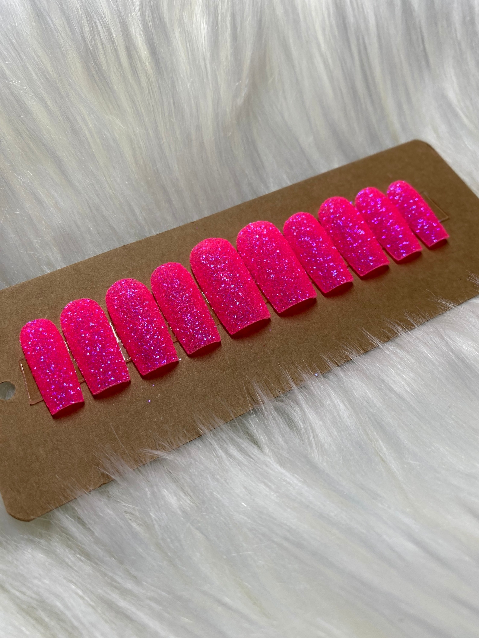Hot Pink Press on Nails - Etsy
