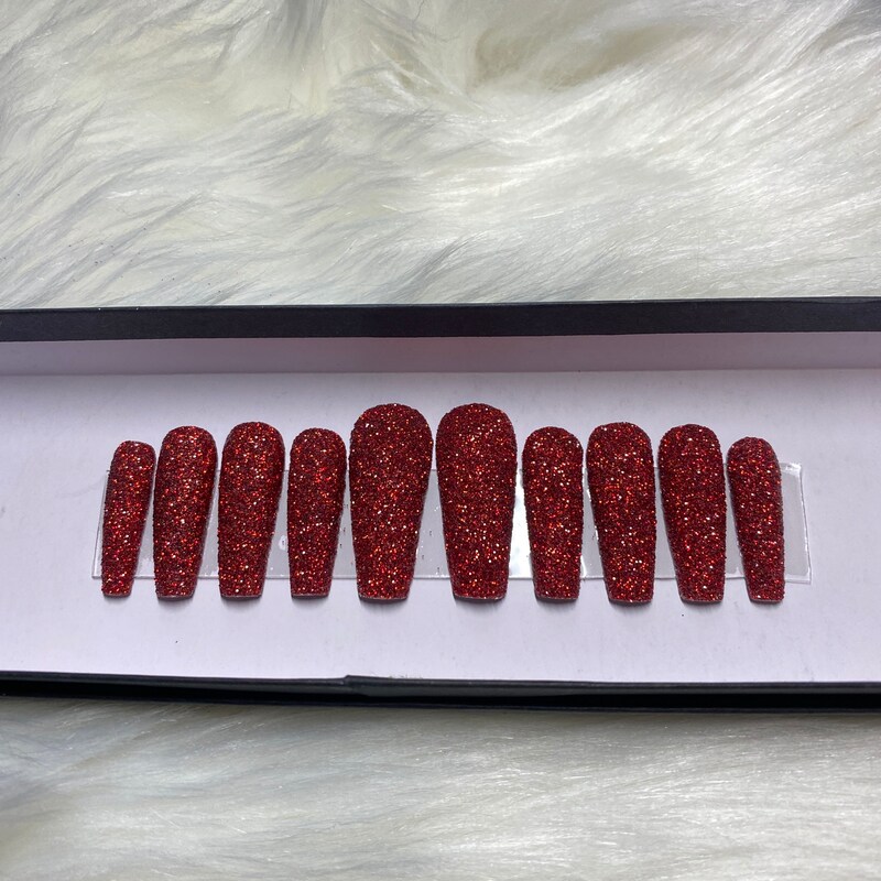 Ruby Red Glitter - Etsy