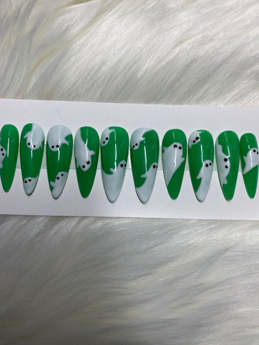 Ghost Press on Nails - Etsy