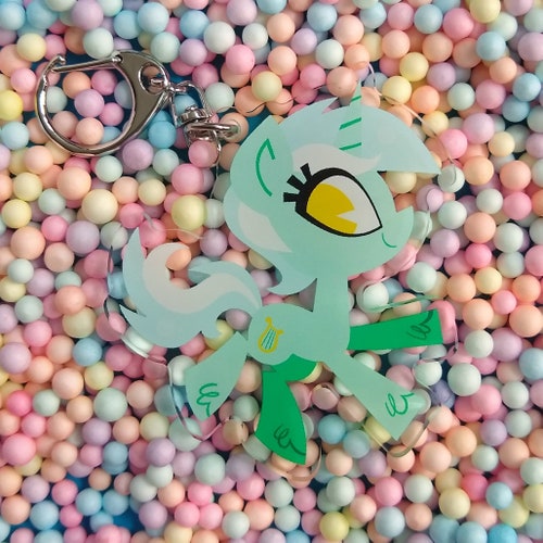 MLP Pinkie Pie Acrylic Charm Keychain - Etsy