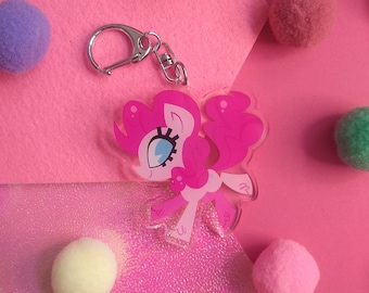 Pinkie Pie Keychain - Etsy