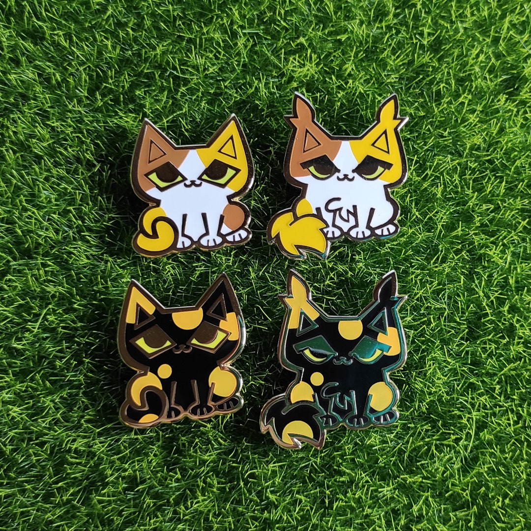 Calico & Tortoiseshell Cats Hard Enamel Pins - Etsy