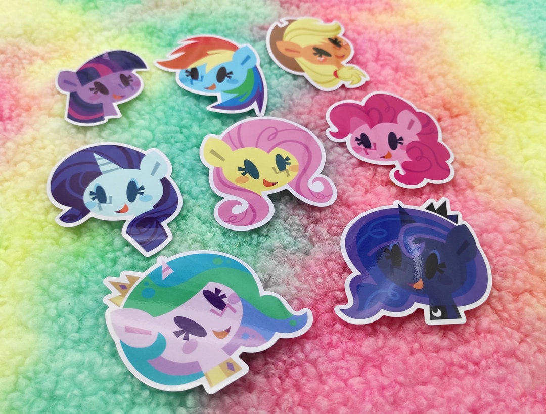 Vinyl Pony Stickers - Set of 8 - Etsy