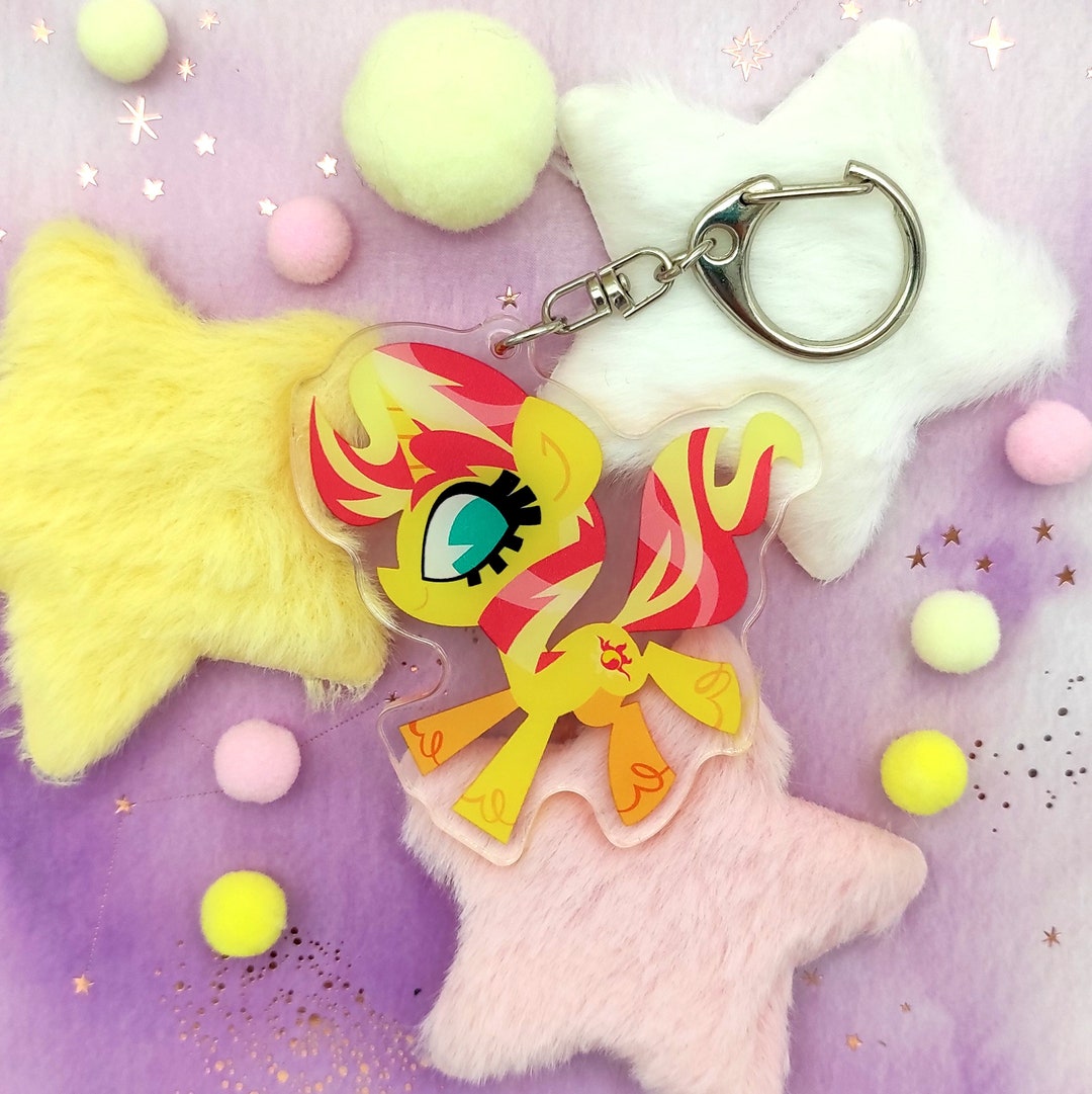 Sunset Shimmer Acrylic Charm Keychain - Etsy