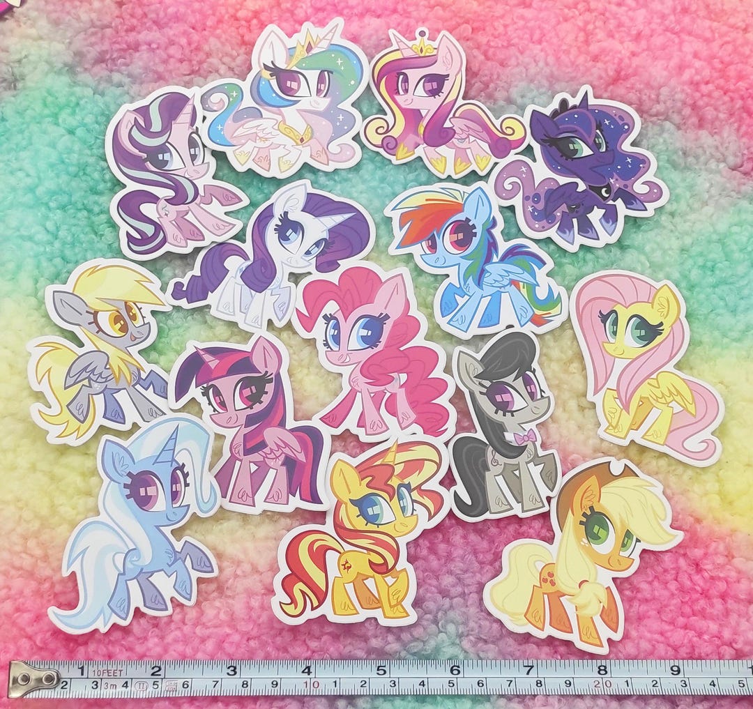 The Lost Merch - Vinyl Pony Stickers From Bronycon 2019 - Etsy Canada