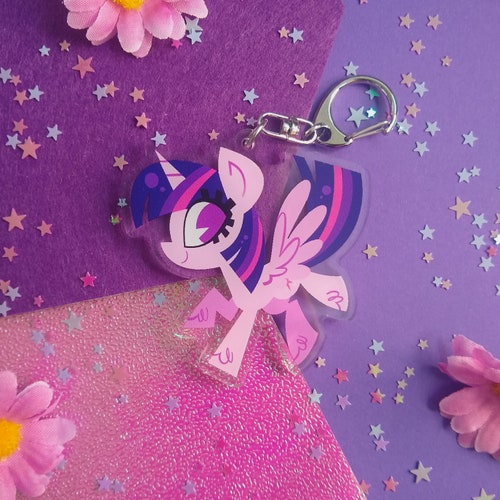 MLP Pinkie Pie Acrylic Charm Keychain - Etsy