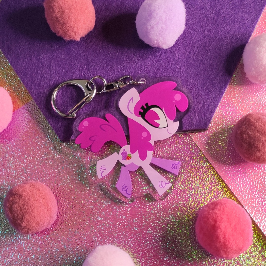 MLP Berry Punch Acrylic Charm Keychain - Etsy