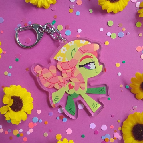 MLP Pinkie Pie Acrylic Charm Keychain - Etsy