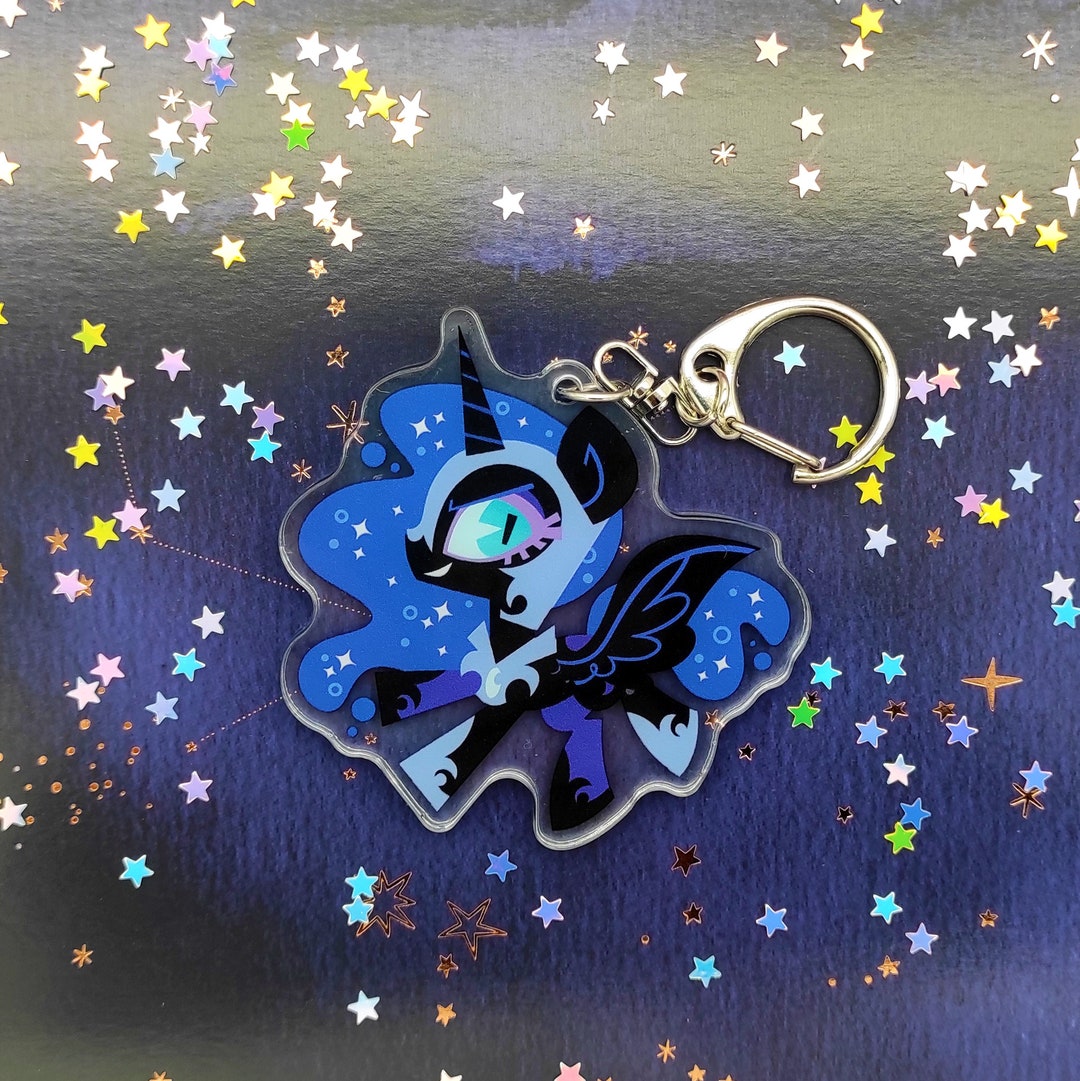 Nightmare Moon Acrylic Charm Keychain - Etsy