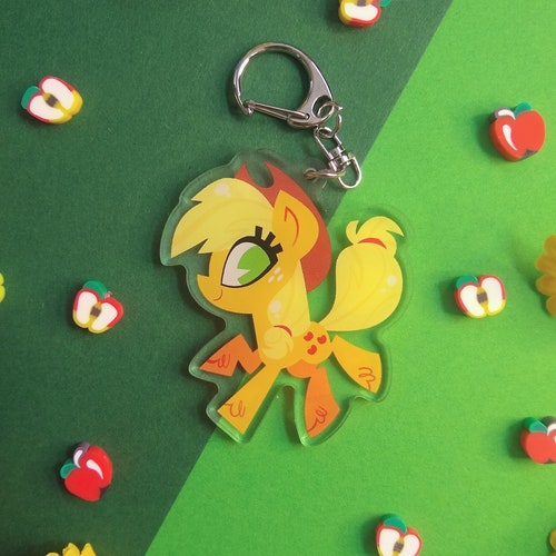 MLP Pinkie Pie Acrylic Charm Keychain - Etsy