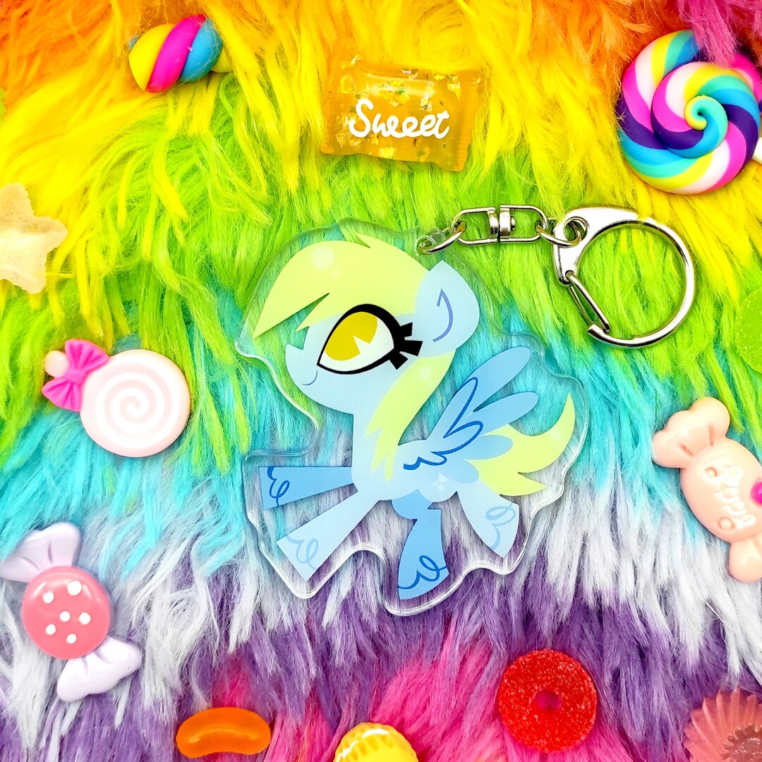 Derpy Acrylic Charm Keychain - Etsy