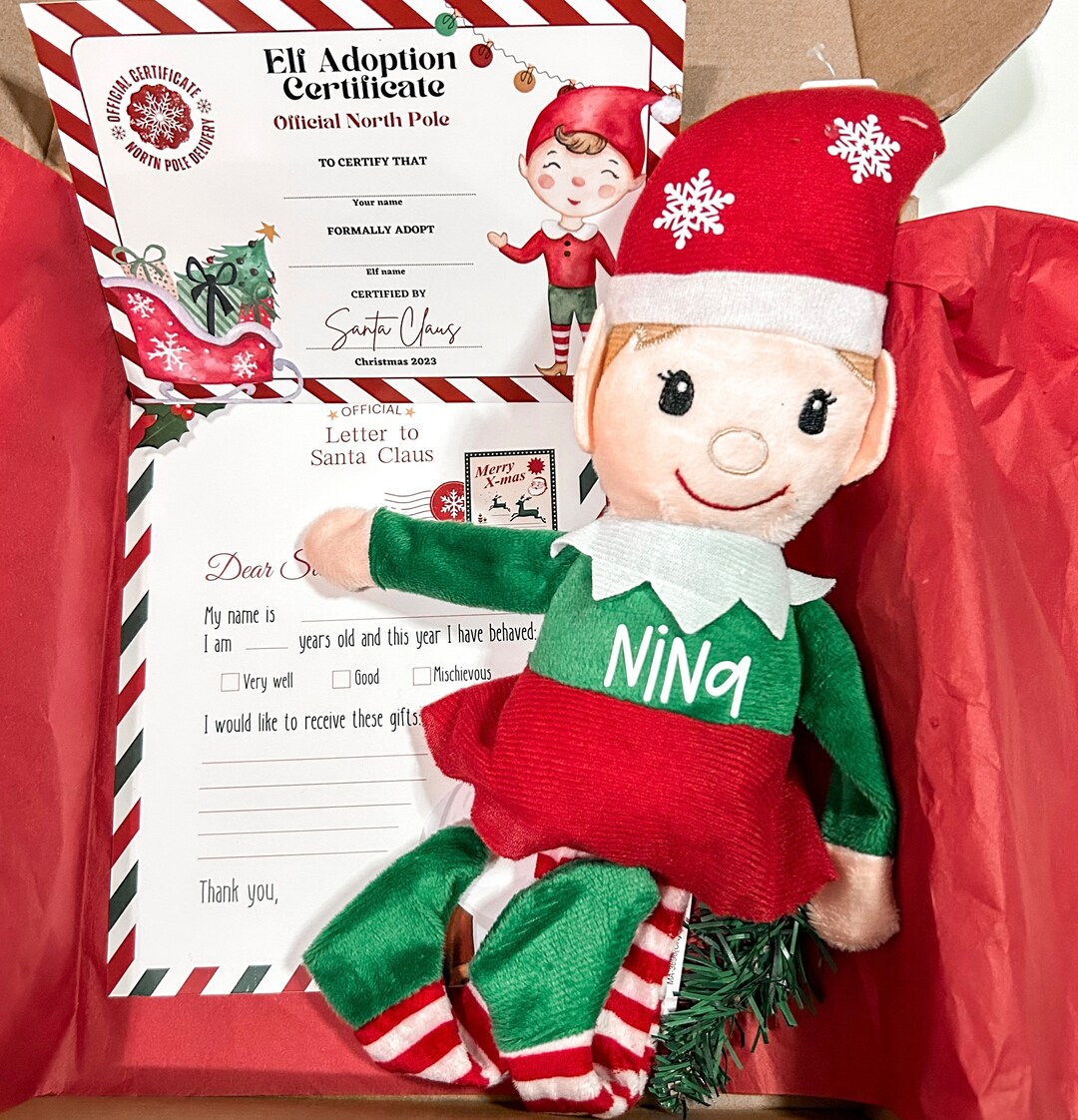 Personalized Elf on the Shelf Kit Gift Box - Etsy