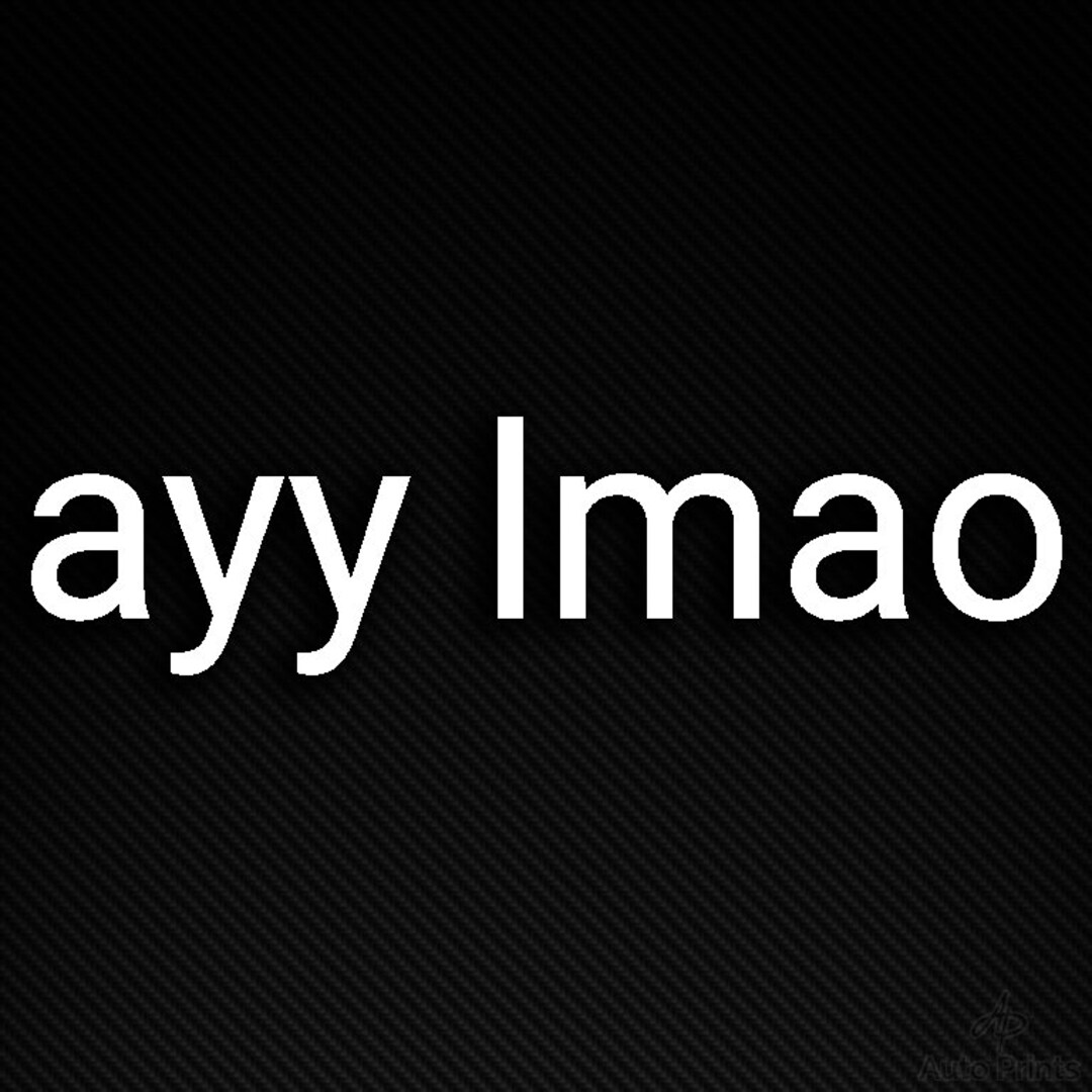 Ayy Lmao Sticker JDM Car Slap Sticker Drift Rally Dub Jap Stance Vag ...