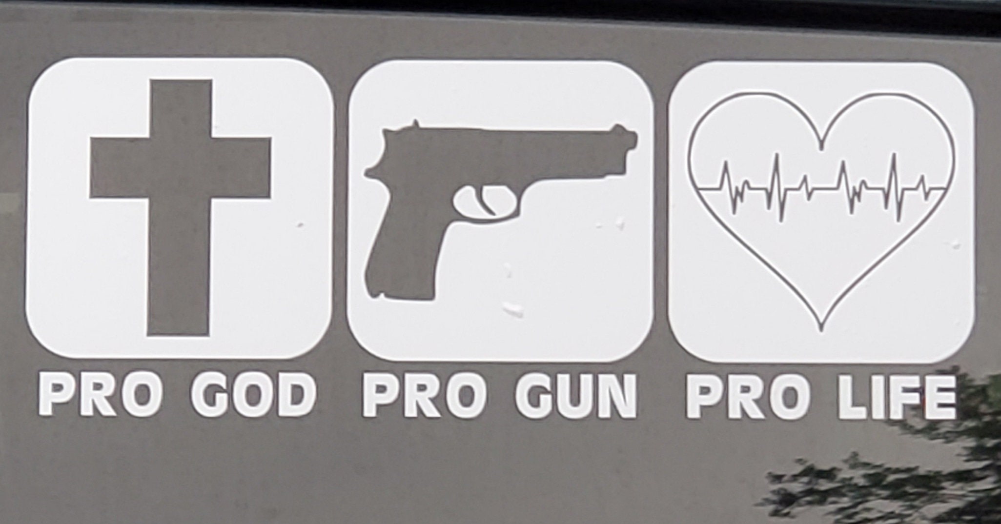 Pro God Pro Gun Pro Life decals | Etsy