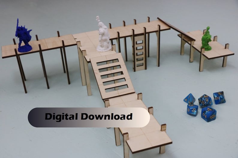 D & D Dock Set SVG File | Laser Cutting File | RPG Dock Set Svg ...