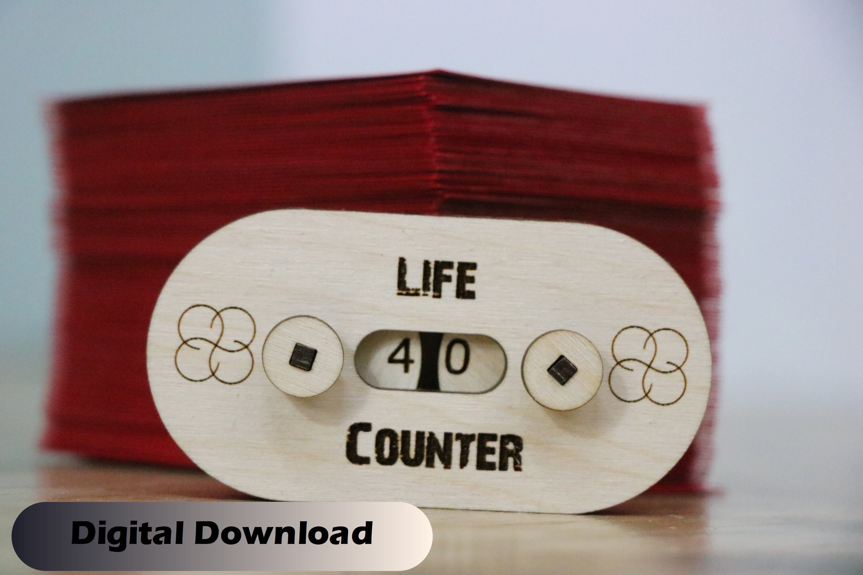 Life Counter SVG File | Laser Cutting File | Pathfinder Life Counter ...