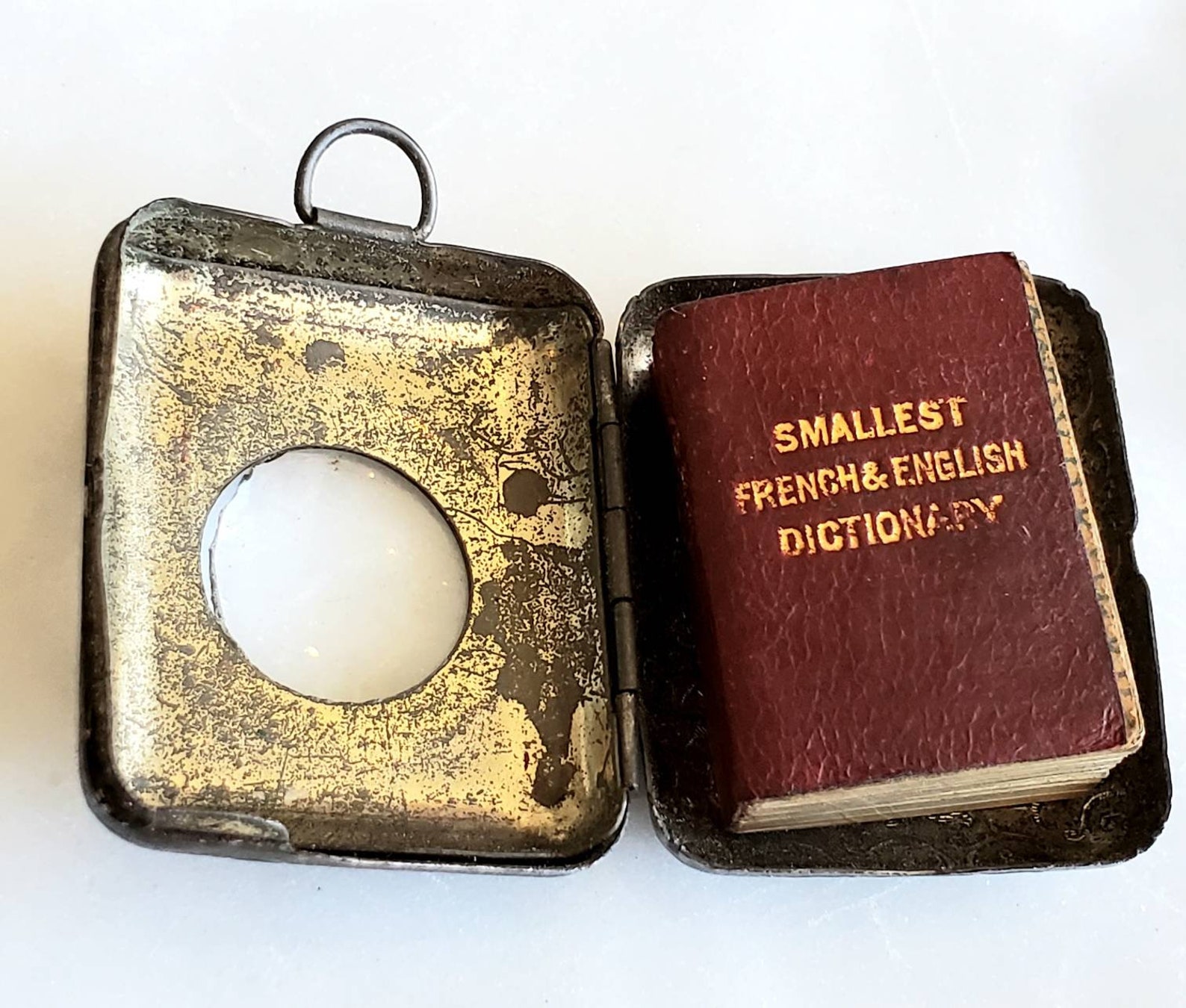 Smallest French English Dictionary Antiquarian Miniature - Etsy