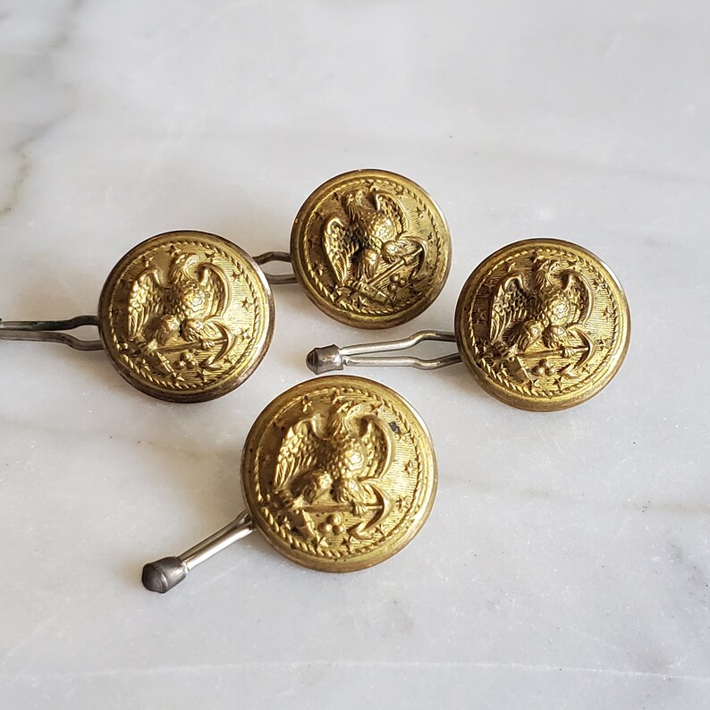 US Navy Buttons by Wolf Browne, Los Angeles With Navy Eagle Anchor - Etsy