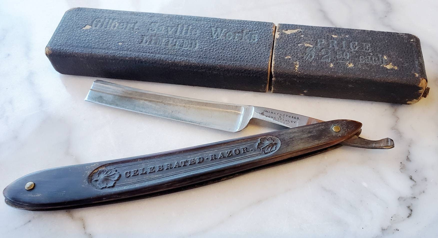 Antique Half-hollow Straight Razor, celebrated Razor Manufactured by ...