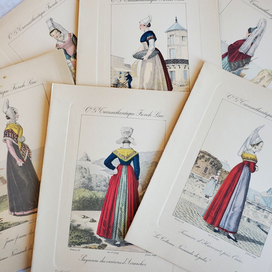 1937 Cie. Gle. Transatlantique French Line Cruise Ship Menus, Paquebot ...