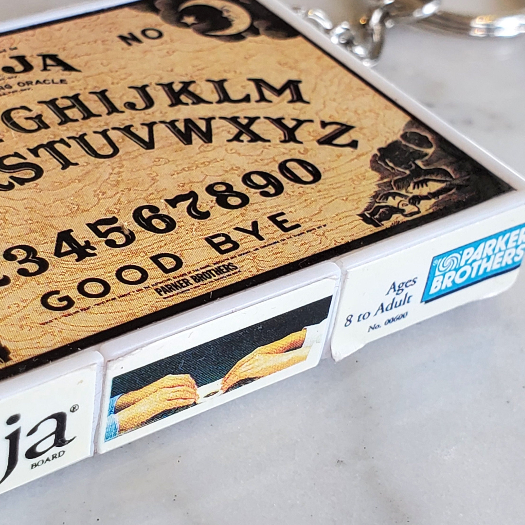 Mini Ouija Board Keychain, Hasbro Mini Travel Game With Planchette - Etsy