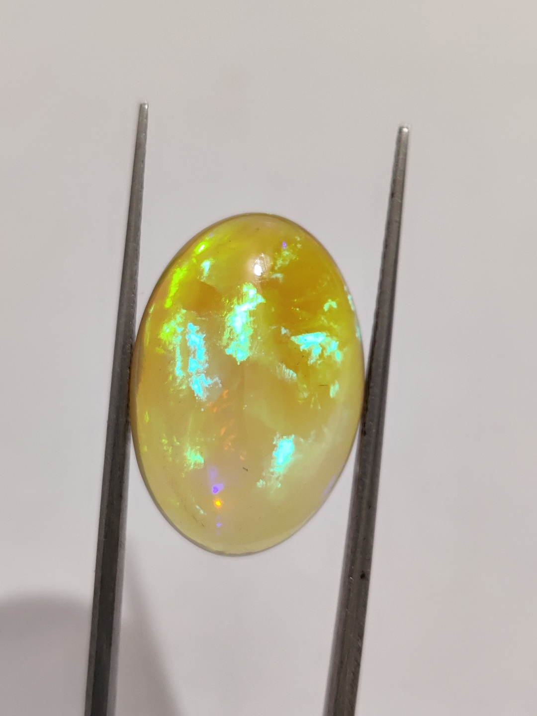 Oval Shape Natural Opal , Bio Opal ,yellow Opal, Yellow and White Opal ...