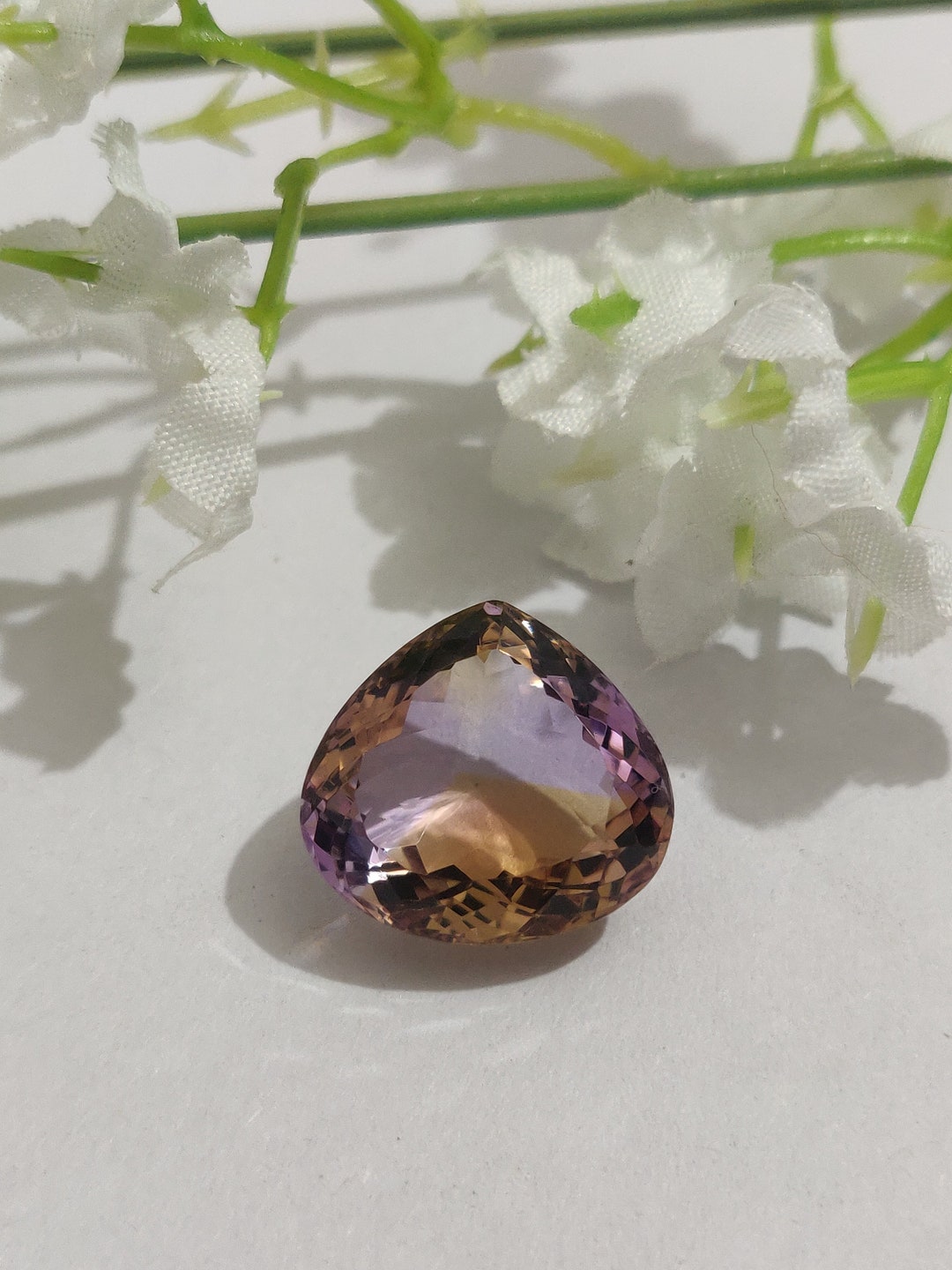 Natural Ametrine Gemstone, Hear Shape Ametrine Gemstone, AAA Grade ...