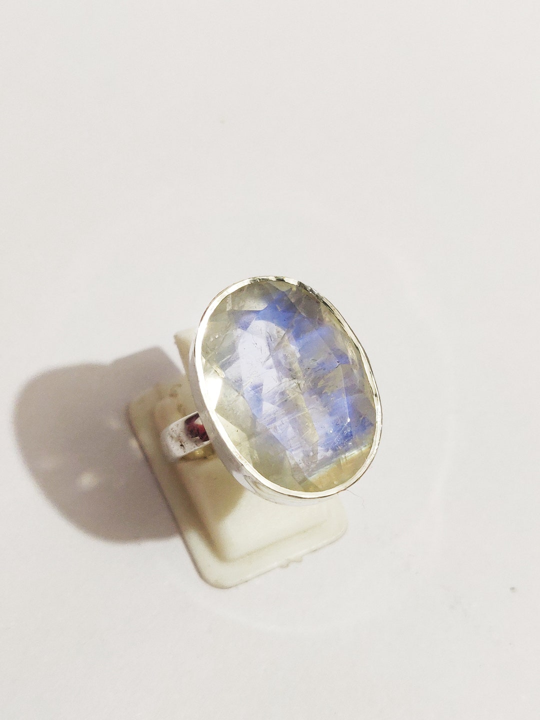 Top Quality Moonstone Silver Ring, Moonstone Ring, Large Moonstone Ring ...