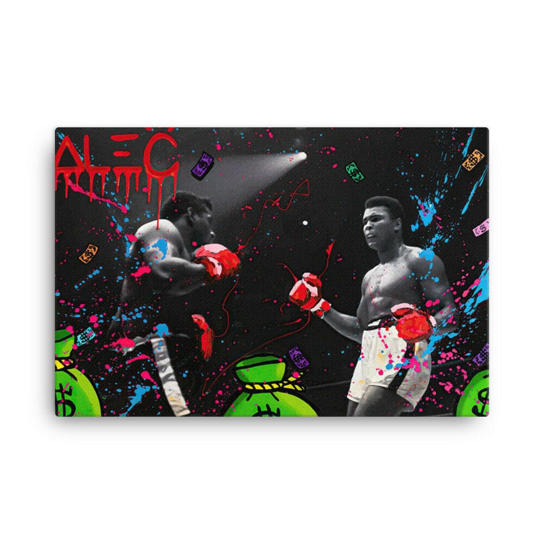 Alec Monopoly Canvas Print Muhammad Ali Boxing Match Art the Greatest ...