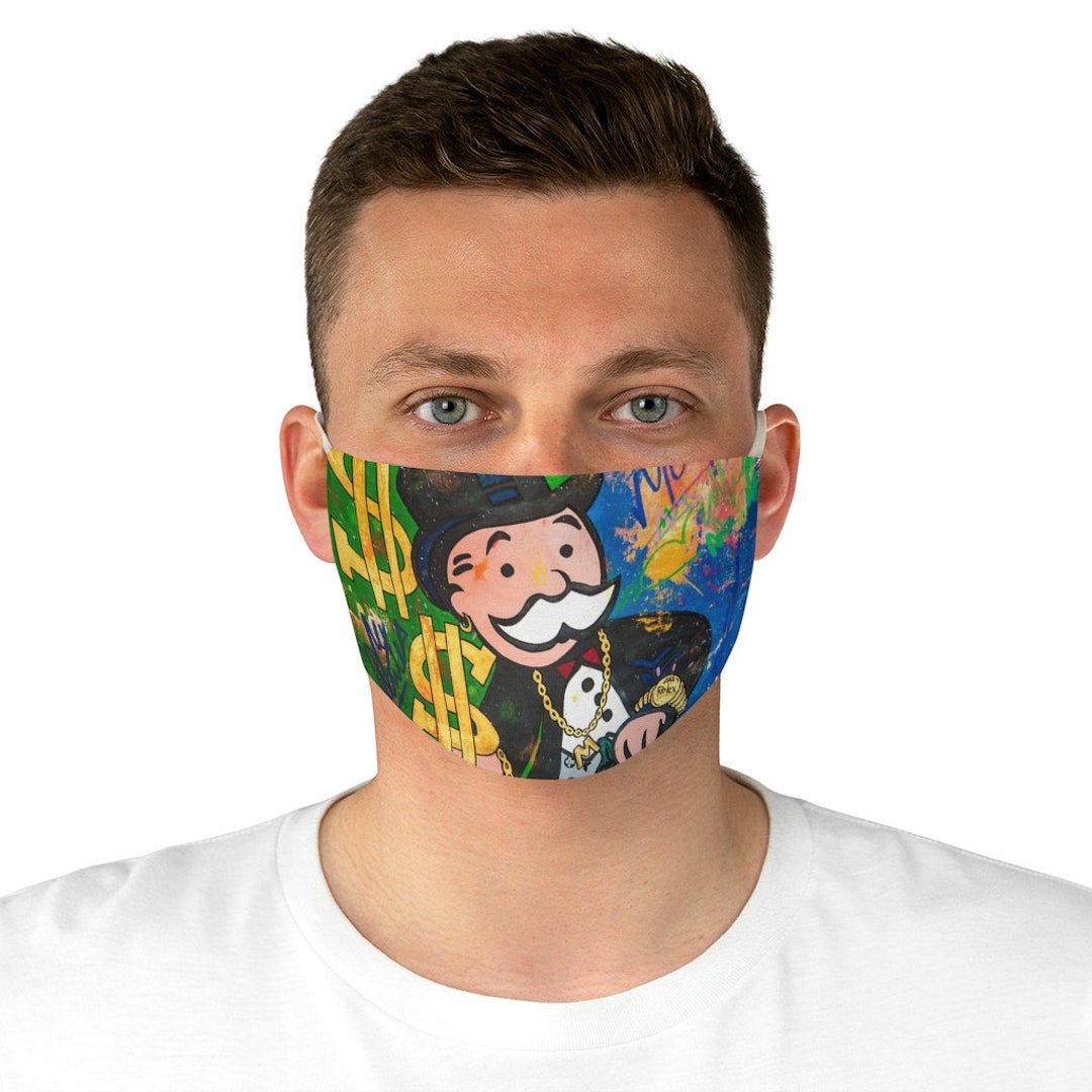 Washable Face Mask Alec Monopoly Mr Monopoly Art Face Cover - Etsy