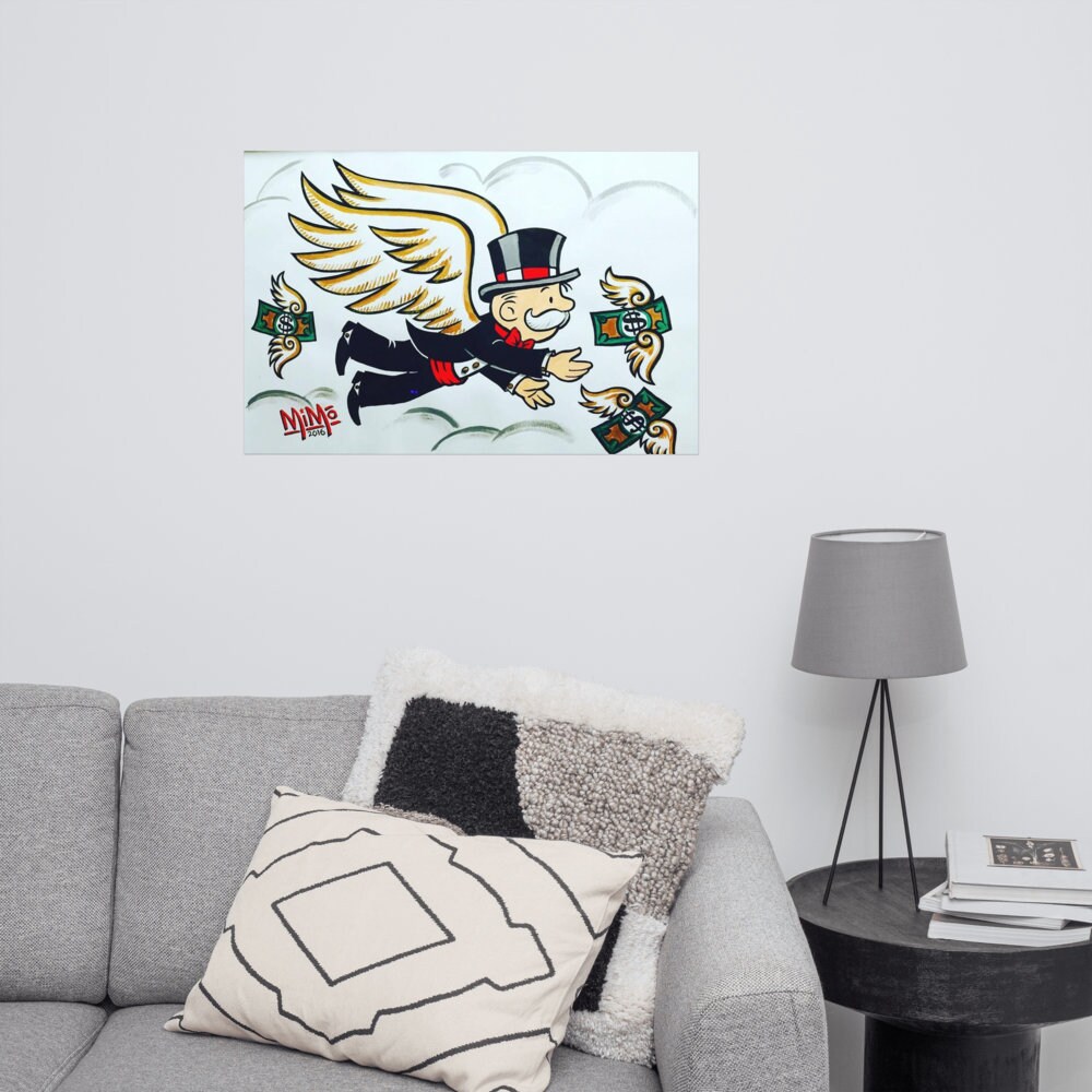 Alec Monopoly Canvas Print Mr Monopoly Wall Art Picture Large Size - Etsy