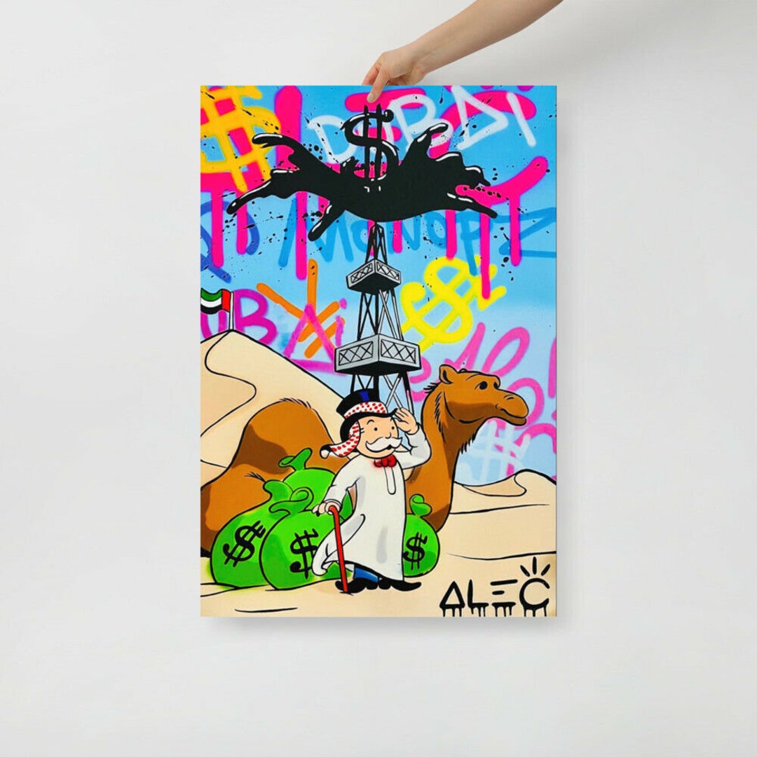 Alec Monopoly Modern Art for Wall Decor Mr Monopoly in Dubai Oil ...