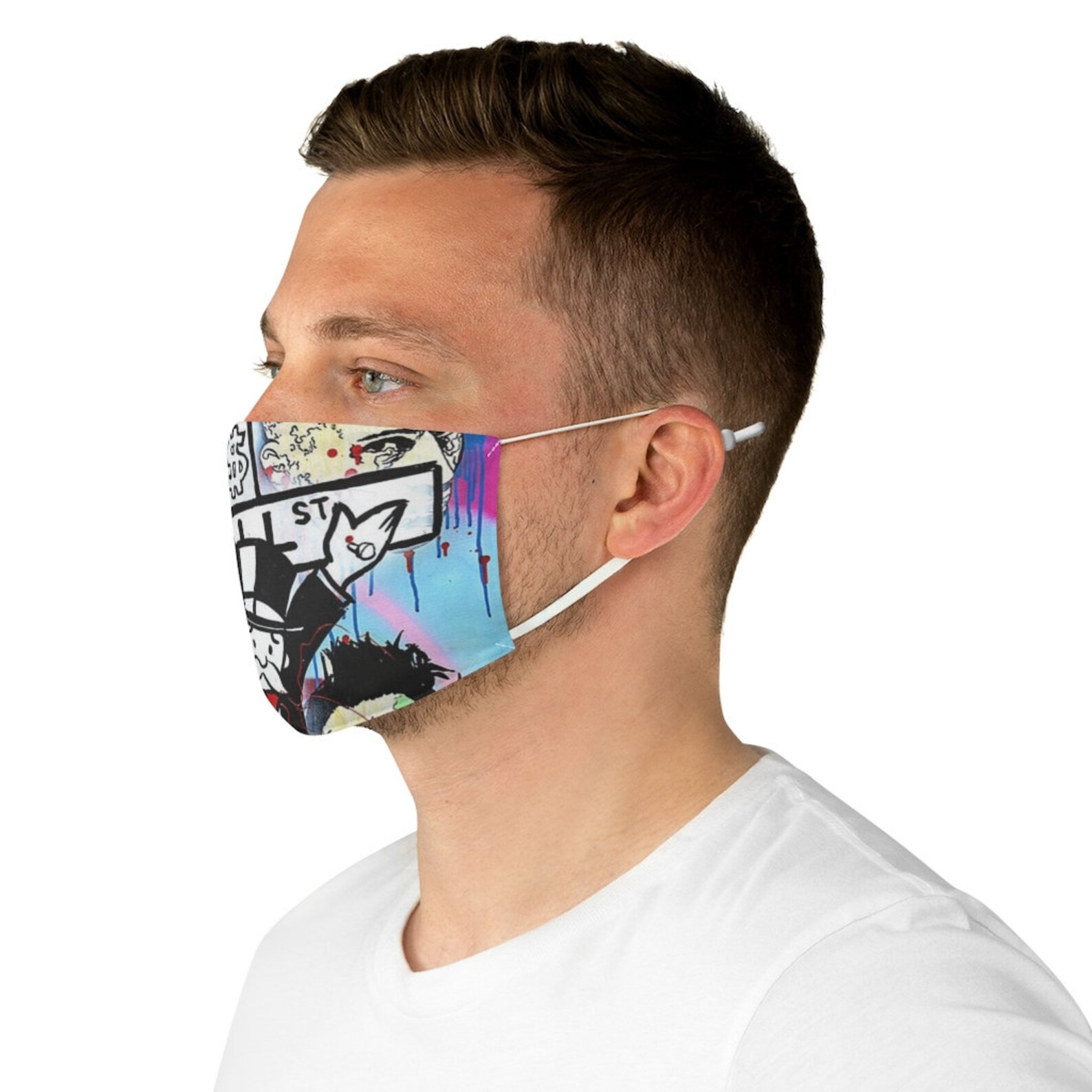 Alec Monopoly Face Mask Mr Monopoly Wall Street Washable Face Mask - Etsy