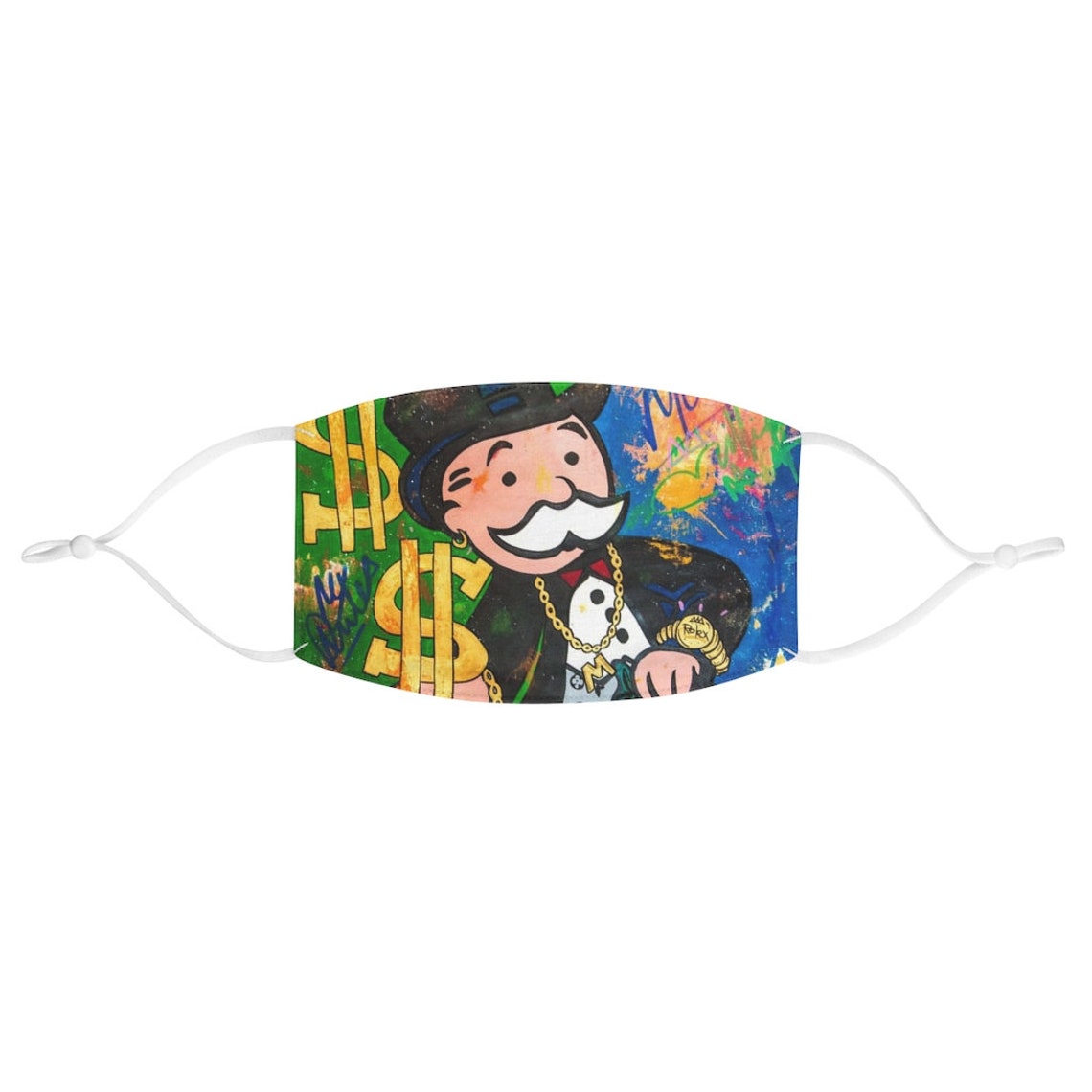 Washable Face Mask Alec Monopoly Mr Monopoly Art Face Cover - Etsy