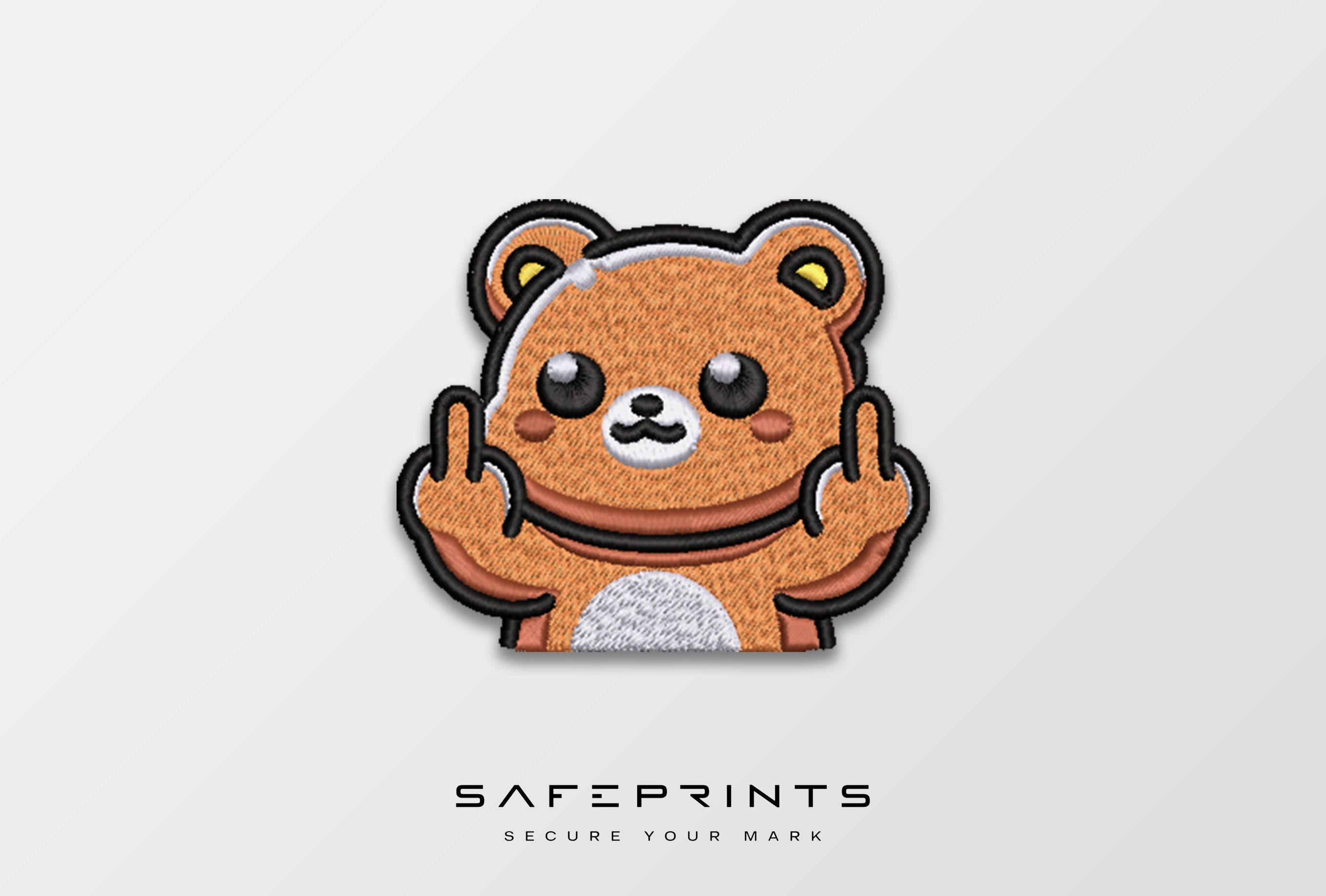Funny Teddy Bear Middle Finger Embroidery Design (digital File) - Etsy