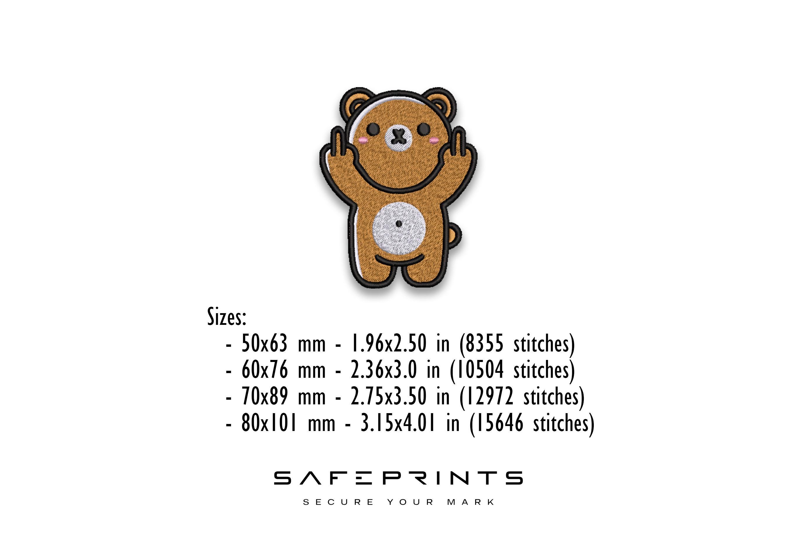 Funny Standing Bear Embroidery Design, Middle Finger Bear File - Etsy